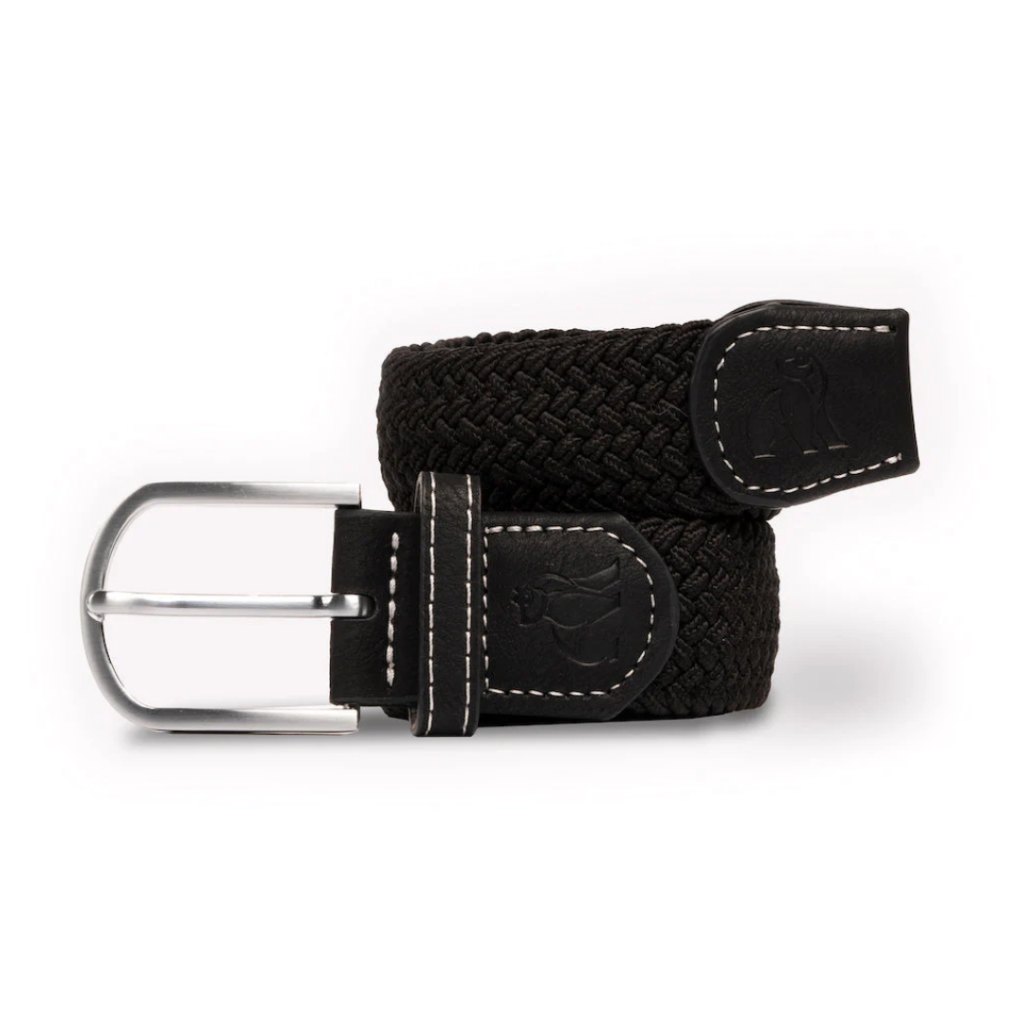 Swole Panda Black Woven Belt - Canopy Shoes Kew